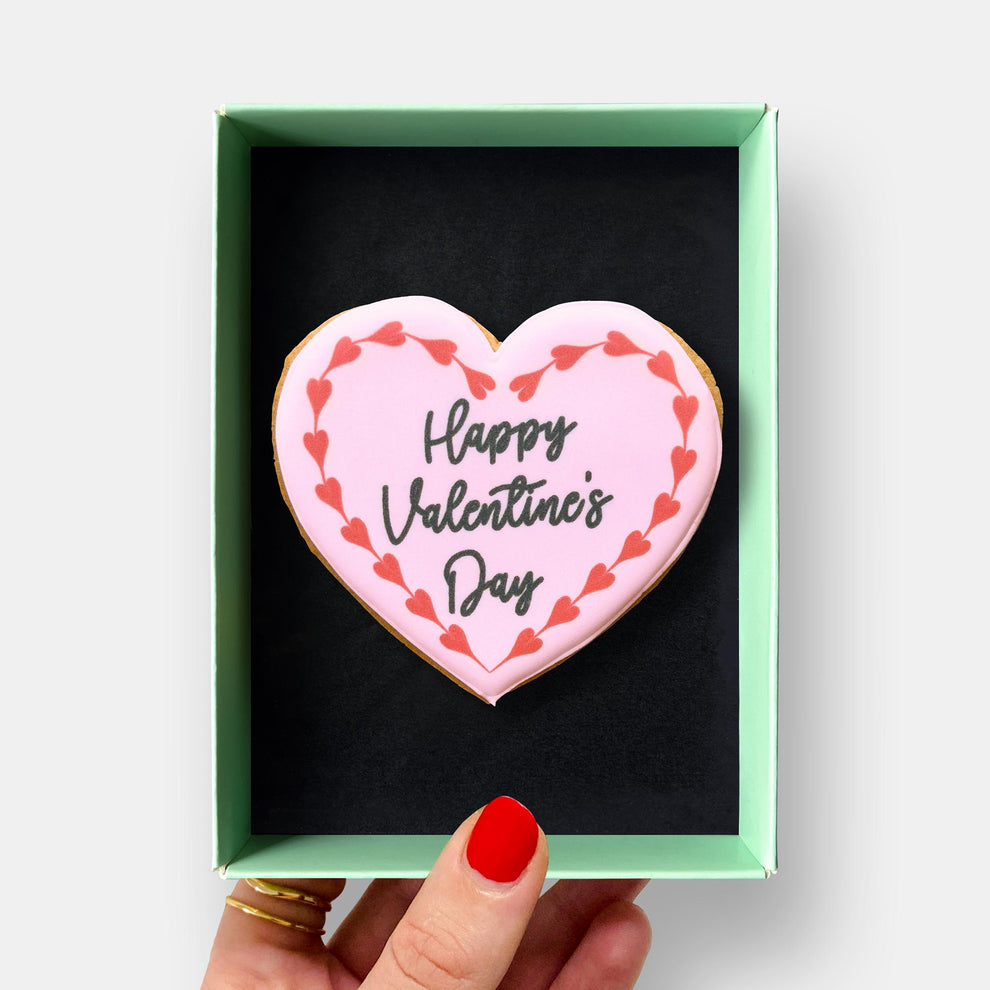 Happy Valentine's Day Love Heart Letterbox Iced Cookie | Baked By Steph ...