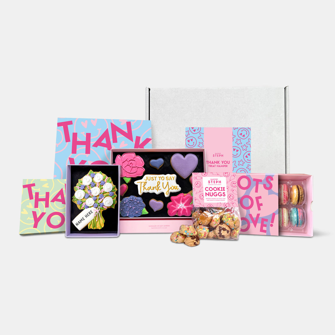 Just to Say Thanks Cookies & Macarons Hamper by Baked By Steph – Baked ...